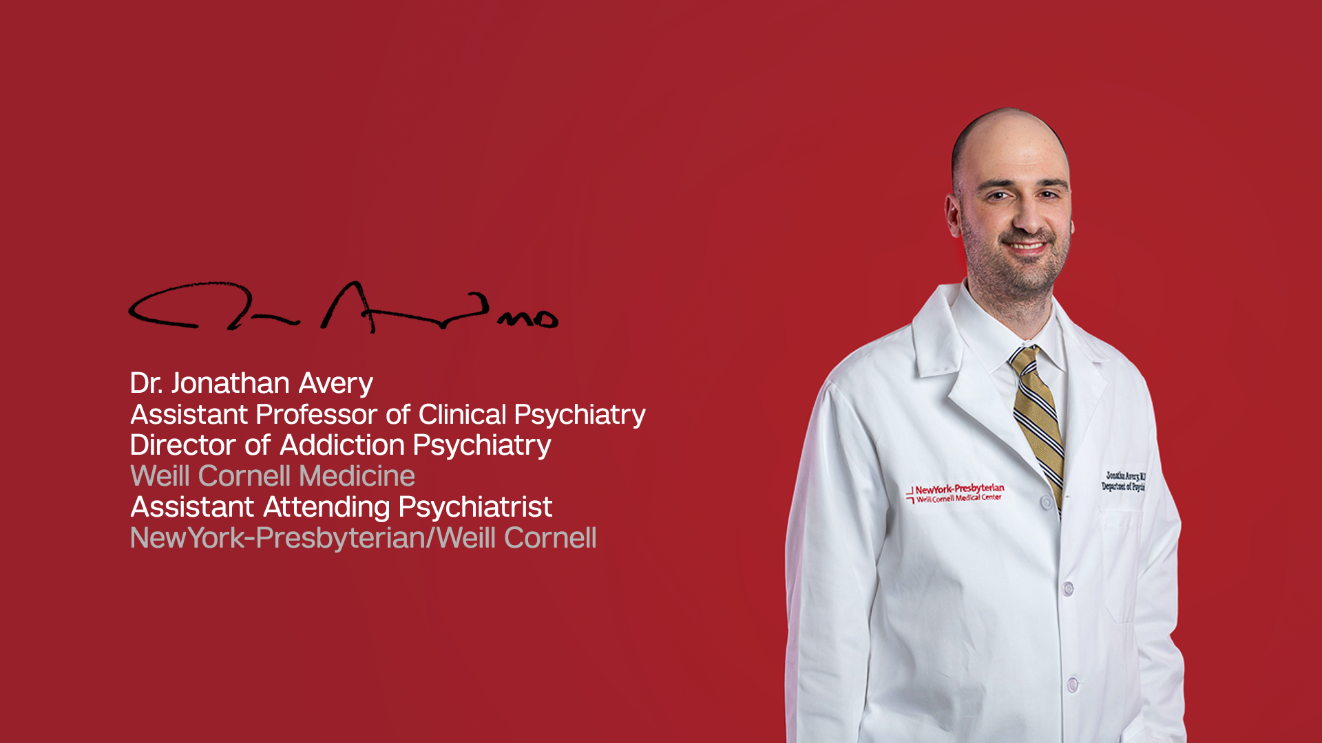 We Are Weill Cornell Medicine: Dr. Jonathan Avery | Newsroom | Weill ...