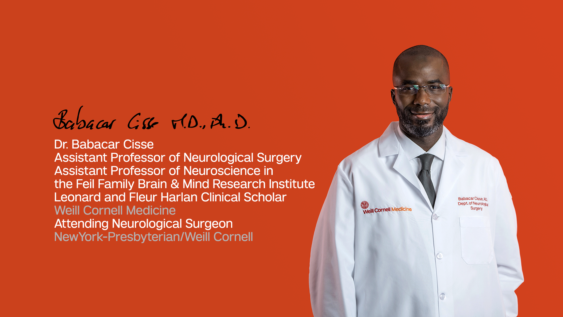 We Are Weill Cornell Medicine: Dr. Babacar Cisse | Newsroom | Weill ...